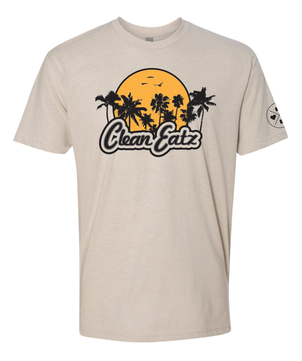 Palm Scene Crew Neck T-Shirt – Clean Eatz Merch