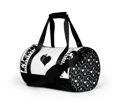 Black and White Duffle Bag – Clean Eatz Merch